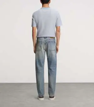 BOSS Stonewashed Straight Leg Jeans