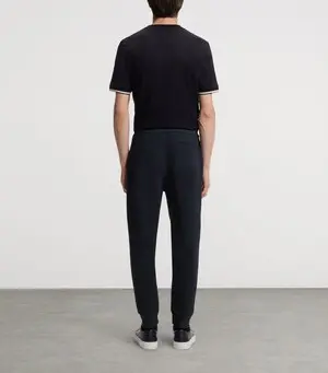 BOSS Cotton-blend Straight Sweatpants - Blue