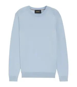 BOSS Wool-silk-cashmere Crew Neck Sweater