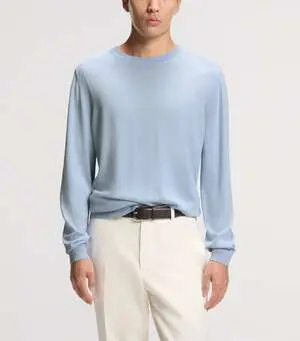 BOSS Wool-silk-cashmere Crew Neck Sweater