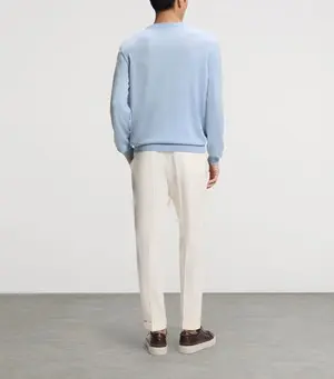 BOSS Wool-silk-cashmere Crew Neck Sweater
