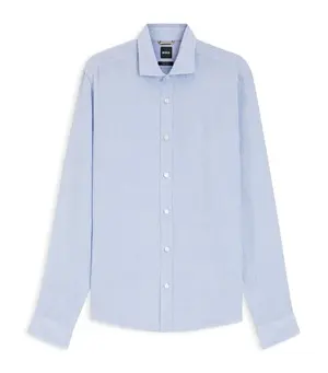 BOSS Linen Regular-fit Shirt - Blue