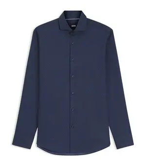 BOSS Cotton Polka-dot Shirt