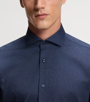 BOSS Cotton Polka-dot Shirt