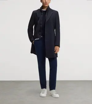 BOSS Cotton-blend Padded-liner Coat
