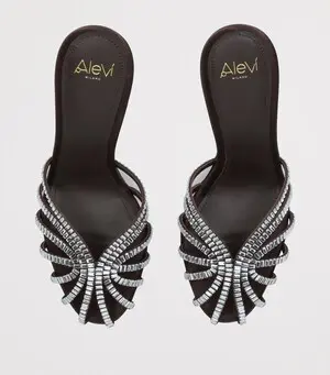 ALEVI MILANO Emily Xtal Embellished Stiletto Sandals
