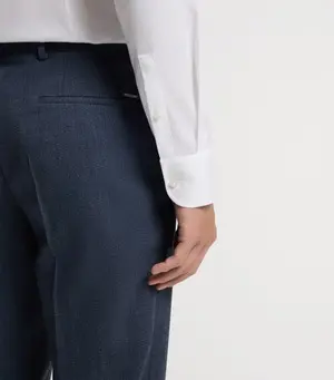 BOSS Stretch-wool Slim Trousers