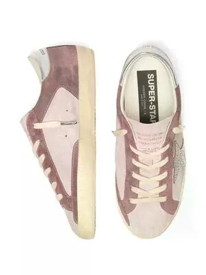 GOLDEN GOOSE Super-star Suede Crystal Glitter Sneakers