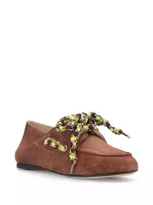 Pinko Lace Up Flats For Women
