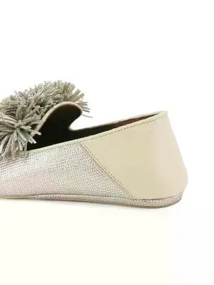 Kurt Geiger Pointed Toe Pom-pom Loafers