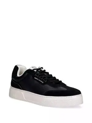 Armani Exchange Suede Panelled Lace-up Sneakers