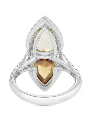 HYT JEWELRY 18kt White Gold Diamond Cocktail Ring