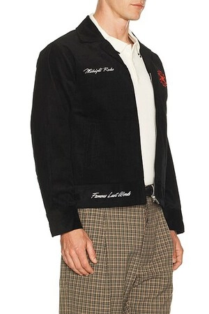 MIDNIGHT RODEO Corduroy Jacket With Graphic Detail