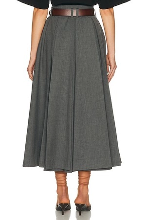 HELSA Wool Blend Pleated Skirt