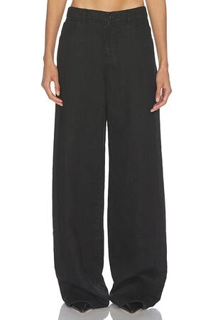THE ROW Eglitta Wide Leg Trousers - Black