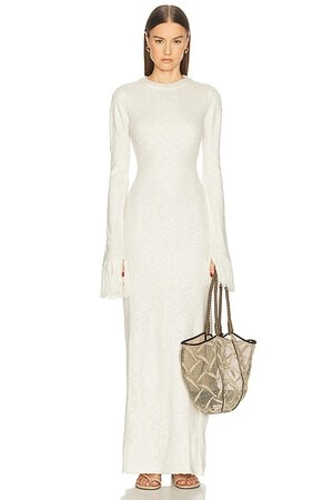 SEROYA Carina Maxi Dress - Eggshell
