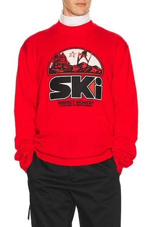 Perfect Moment Adler Crew Neck Sweater - Red