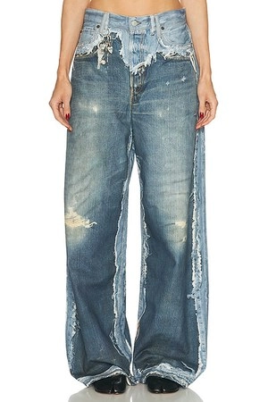 Acne Studios 1981 Tlo Skeleton Wide Leg Denim