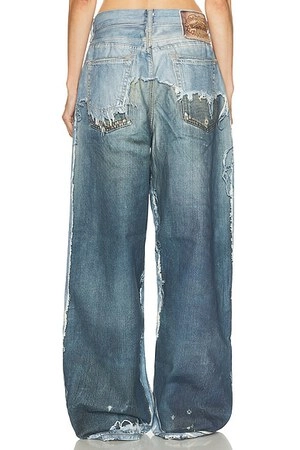 Acne Studios 1981 Tlo Skeleton Wide Leg Denim