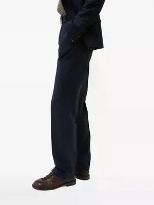 Versace Wool-mohair Slim Formal Trousers - Blue