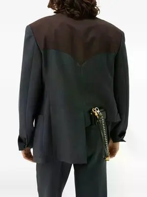 Versace Wool-mohair Boxy Blazer