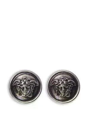 Versace Versace Medusa Motif Stud Earrings Silver