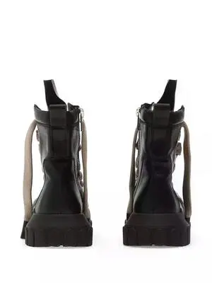 Rick Owens Leather Combat Boots