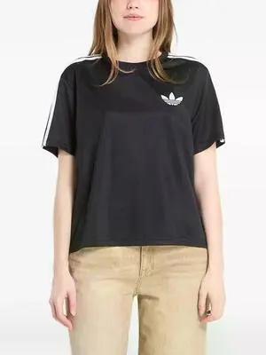 Adidas Firebird T-shirt With Signature Three-stripe Detail
