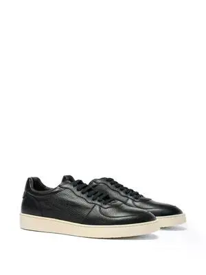 SCAROSSO Agostino Lace-up Calf Leather Sneakers - Black
