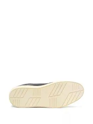 SCAROSSO Agostino Lace-up Calf Leather Sneakers - Black
