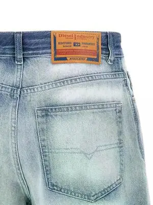 DIESEL® De-helios Faded High-rise Denim Shorts