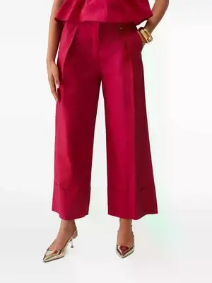 Liu Jo Dart Flared Cotton Trousers