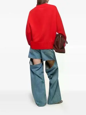 Attico Asymmetric Knit Sweater