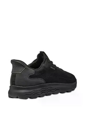 Geox Spherica Plus Textured Lace-up Sneakers