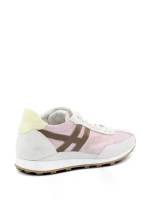 Hogan H-appliqué Lace-up Sneakers - White