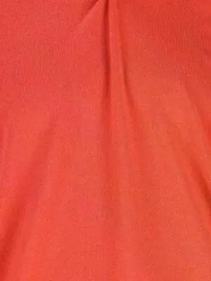 Loro Piana Ribbed Crew Neck Cashmere Sweater - Orange
