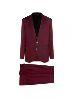 Brunello Cucinelli Single-breasted Suit - Red