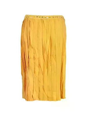 Fendi Pleated Midi Skirt