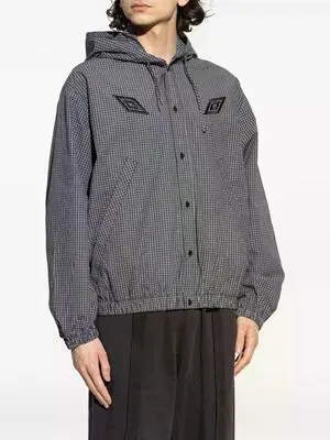 UMBRO Gingham Pattern Hooded Shirt