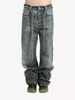 Birth Of Royal Child Embellished Jeans For Men
