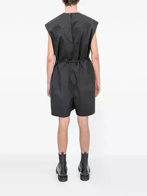 Rick Owens Sleeveless V-neck Jumpsuit With Belt