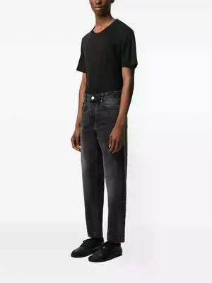 AMI Paris Tapered Buttoned Jeans