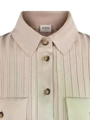 TOD'S Ribbed Chest-pocket Cardigan
