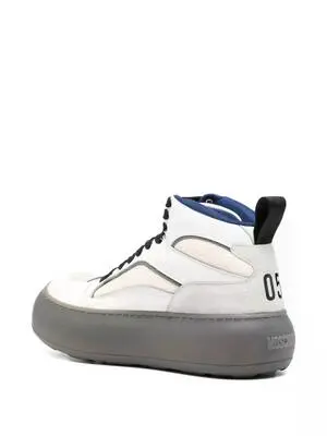 Moschino High Top Sneakers With Logo Detail