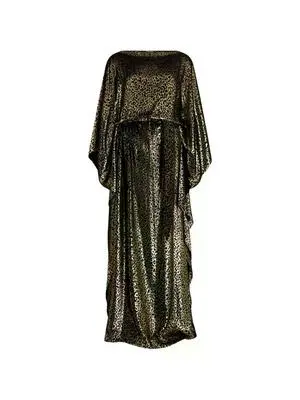 Roberto Cavalli Leopard Print Kaftan Dress