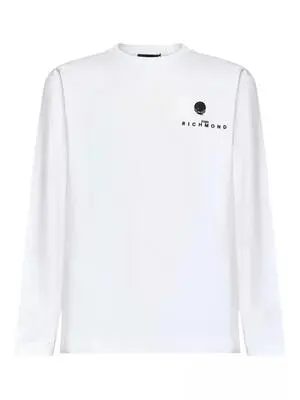 John Richmond Skull-logo Long-sleeve T-shirt - White