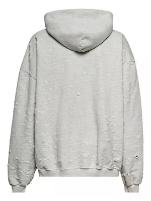 John Richmond Distressed Logo Hoodie