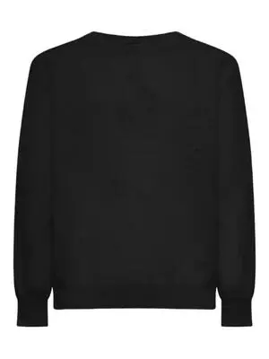 John Richmond Perforated Detail Sweater - Black