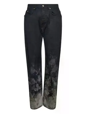 John Richmond Bleached Hem Jeans - Black