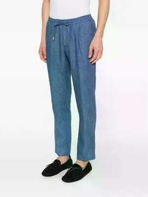 BRIGLIA 1949 Drawstring Trousers - Blue